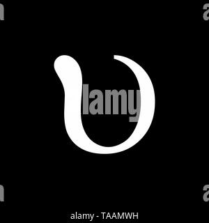 Upsilon greek letter icon, Upsilon symbol vector illustration Stock ...