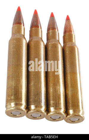 The 5.56×45mm NATO rimless bottlenecked intermediate cartridges ...