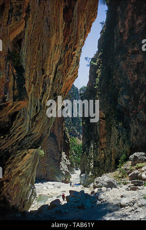 Iron Gates at Samaria gorge at Greek island Crete Stock Photo - Alamy