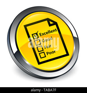 Questionnaire icon isolated on 3d cyan blue round button abstract ...