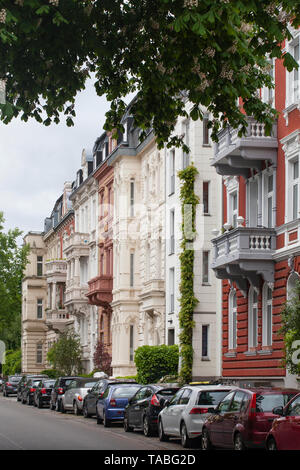 houses at the Stammheimer street in the district Riehl, Cologne ...