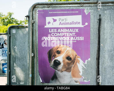 Poster of the "Parti Animaliste" a French party in next European ...