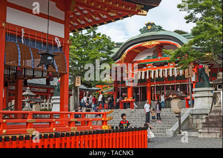 Strikingly ornate Fushimi Inara Shinto Shrine in Southern Kyoto, Japan ...