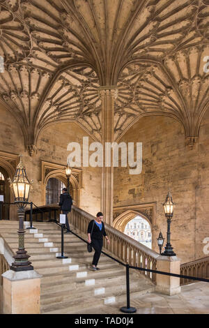 The Hall Staircase at Christ Church, Oxford, England, appears in the ...