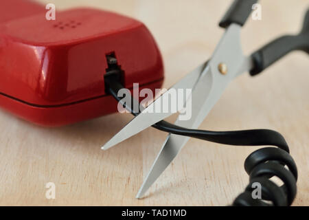 A cordless phone, Communication concept Stock Photo - Alamy