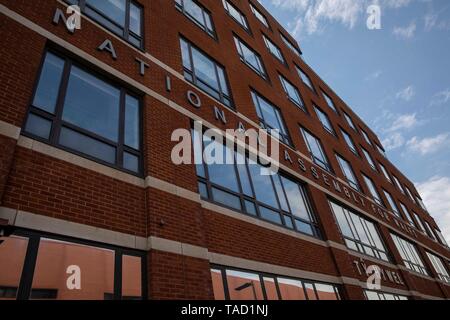 Welsh National Assembly Ty Hywel building in Cardiff. It houses members ...