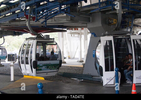 Venezuela - Caracas. The cable car in the Parque Nacional El Avila ...