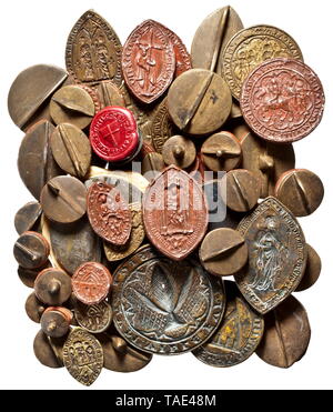 A collection of academic seals, 19th century Extensive collection of ...