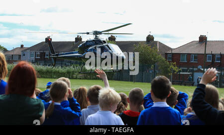 David Walliams during a visit to Flakefleet Primary School in Fleetwood ...
