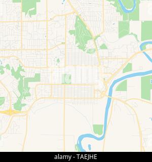 Streets of Manhattan - outline map Stock Vector Art & Illustration ...