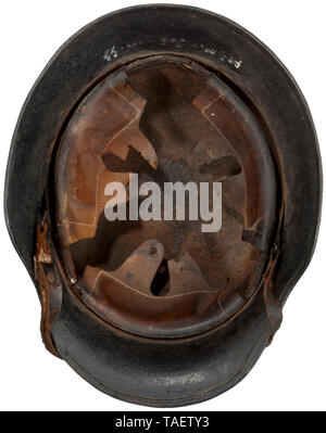 A steel helmet M 30 for members of the Allgemeine-SS Black painted ...