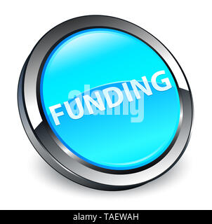 Funding isolated on 3d blue round button abstract illustration Stock ...