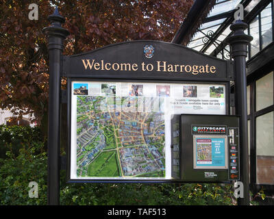 Harrogate street map Stock Photo - Alamy