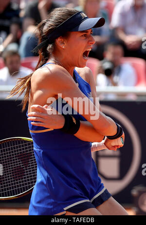 Sorana Cirstea of Romania reacts during match played with Anna ...
