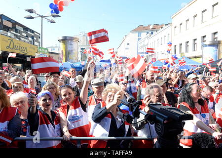Vienna, Austria. 24th May 2019. FPÖ election campaign (Freedom Party ...