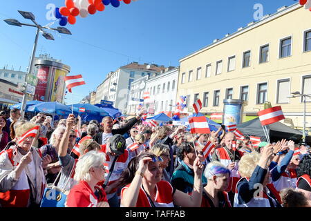 Vienna, Austria. 24th May 2019. FPÖ election campaign (Freedom Party ...