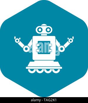 Cyborg on wheels icon, simple style Stock Vector Image & Art - Alamy
