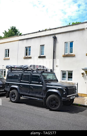 May 2019 - Long wheel base Land-Rover fitted with camping tent on the ...