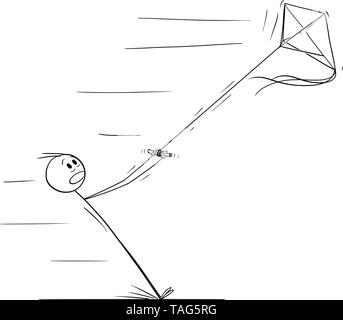 Flying kite illustration Stock Vector Image & Art - Alamy