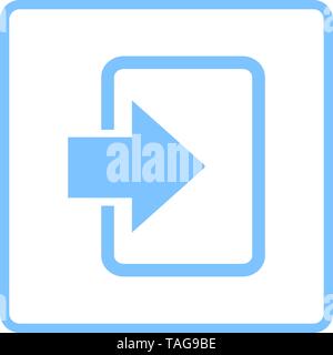 The login icon. Entry and input, authorization symbol. Flat Stock ...