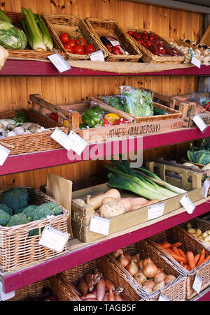 Kiosk of fresh vegetables in the market of Irkutsk, Irkutsk region ...