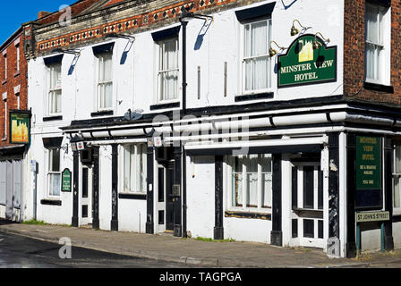 Closed Minster View Hotel, Howden, East Riding Yorkshire, England Stock ...
