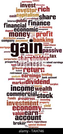 Gain word cloud concept. Vector illustration Stock Vector Image & Art ...