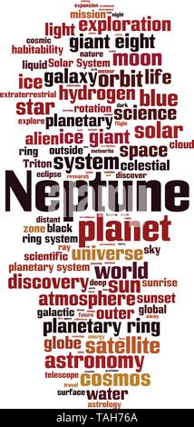 Neptune word cloud concept. Vector illustration Stock Vector Image ...