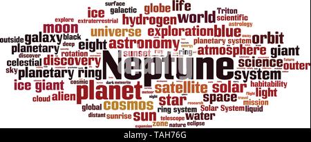 Neptune word cloud concept. Vector illustration Stock Vector Image ...