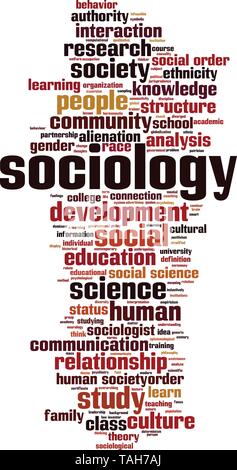 Sociology word cloud concept. Vector illustration Stock Vector Image ...