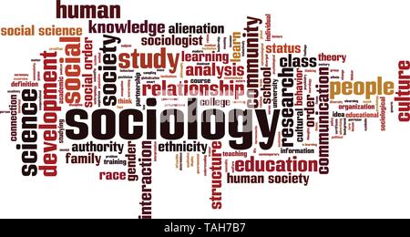 Sociology word cloud concept. Vector illustration Stock Vector Image ...