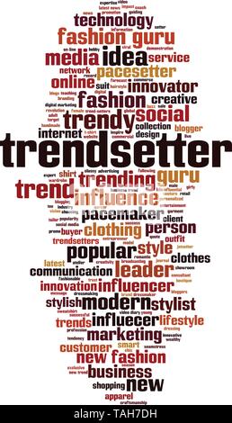 Trendsetter word cloud concept. Collage made of words about trendsetter ...