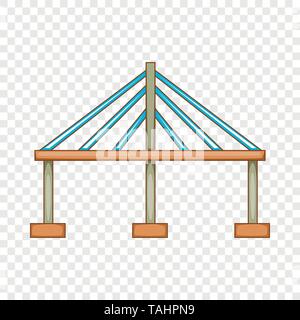 Cable stayed bridge icon, cartoon style Stock Vector Image & Art - Alamy
