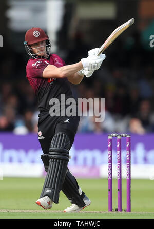 Somerset's Tom Abell bats during the Vitality Blast T20 semi-final ...