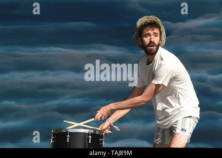 Jack Met of AJR performs on Monday, Aug. 4, 2025, at Ameris Bank ...
