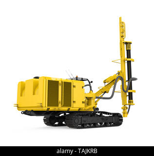 Track Drilling Machine Isolated Stock Photo - Alamy