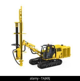 Track Drilling Machine Isolated Stock Photo - Alamy
