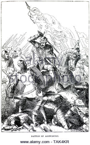 Henry V at the Battle of Agincourt, Saint Crispin's Day, 25 October ...