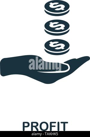 Profitability vector icon symbol. Creative sign from business ...