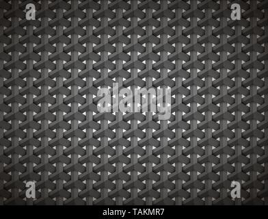 Dark gray modern abstract wide banner background with 3D dagonal ...