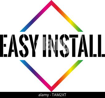 easy to install vector icon isolated on transparent background, easy to ...