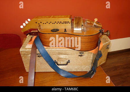 old musical instrument or old string musical instrument or zanfona ...