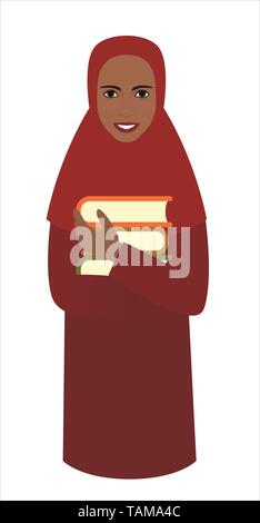 girl with textbooks Stock Vector Image & Art - Alamy