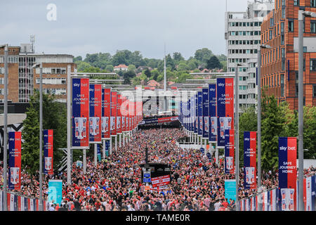 Fans arriving before the Sky Bet Championship match Birmingham City vs ...
