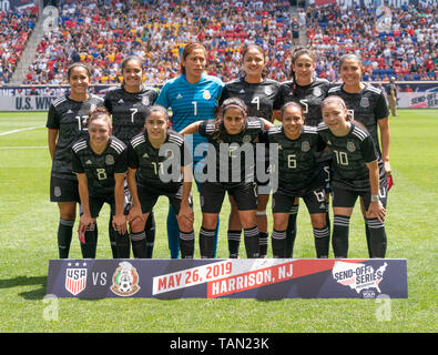 Harrison, NJ - May 26, 2019: Tobin Heath (17) of USA controls ball ...