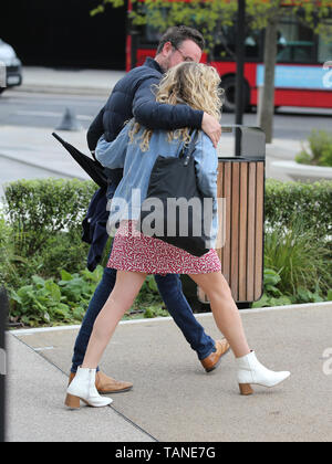 Louisa Clein and her husband Jeremy outside ITV Studios Featuring ...