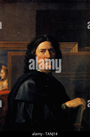 Nicolas Poussin -- Self Portrait 1650, 98х74 Stock Photo - Alamy