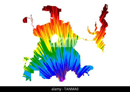 United States, Texas, Dallas, Rainbow Row, travel landmark vector ...