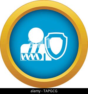 oken arm and safety shield icon, outline style Stock Vector Image & Art ...