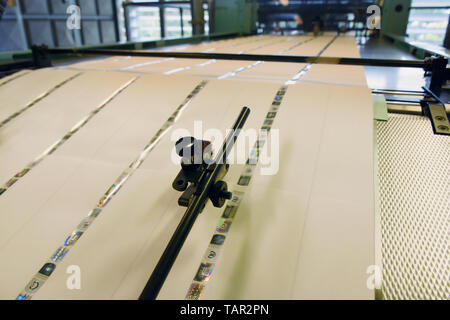 Printing money (Euro banknote) on a white background Stock Photo ...